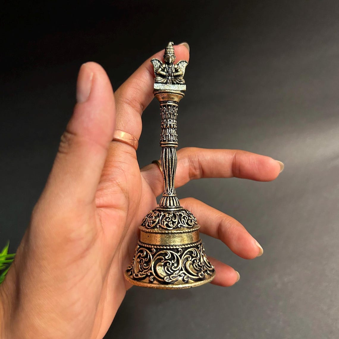 Brass Pooja Bell for Temple, Indian Puja Ghanti, Aarti Prayer Bell - Etsy