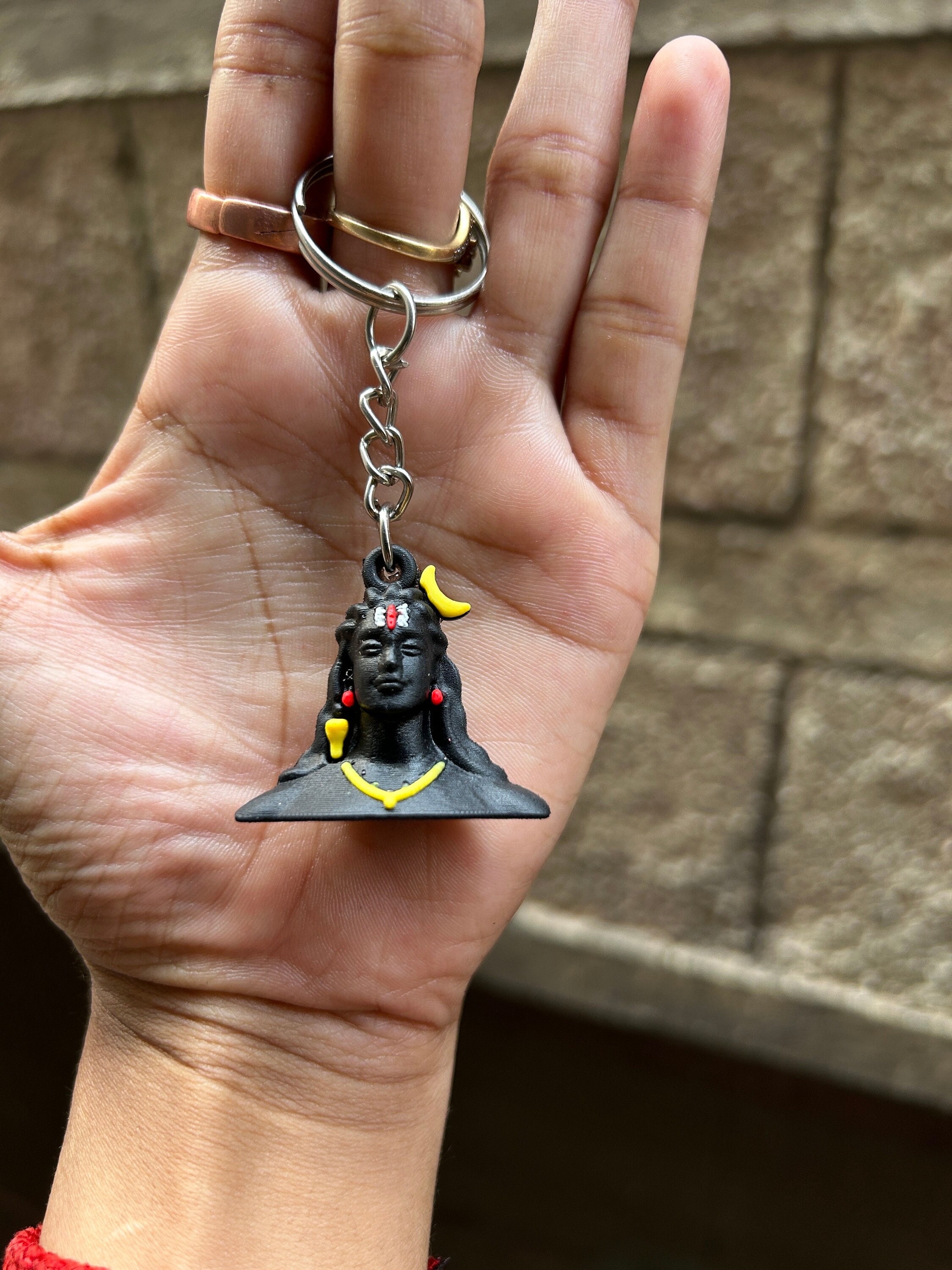 Adiyogi Shiva Keychain Hindu Idol Lord Shiva Keychain Shiva Keycharm ...
