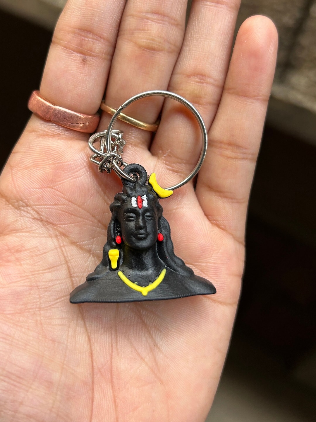 Adiyogi Shiva Keychain Hindu Idol Lord Shiva Keychain Shiva Keycharm ...