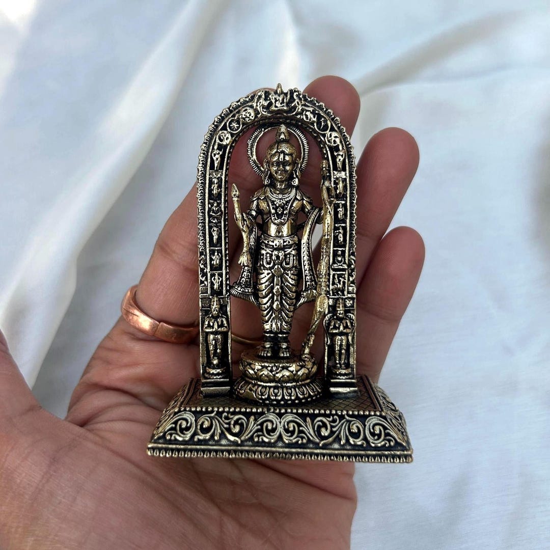 Ram Lala Brass Idol | Lord Ram as a Child Statue | Small Hindu God ...