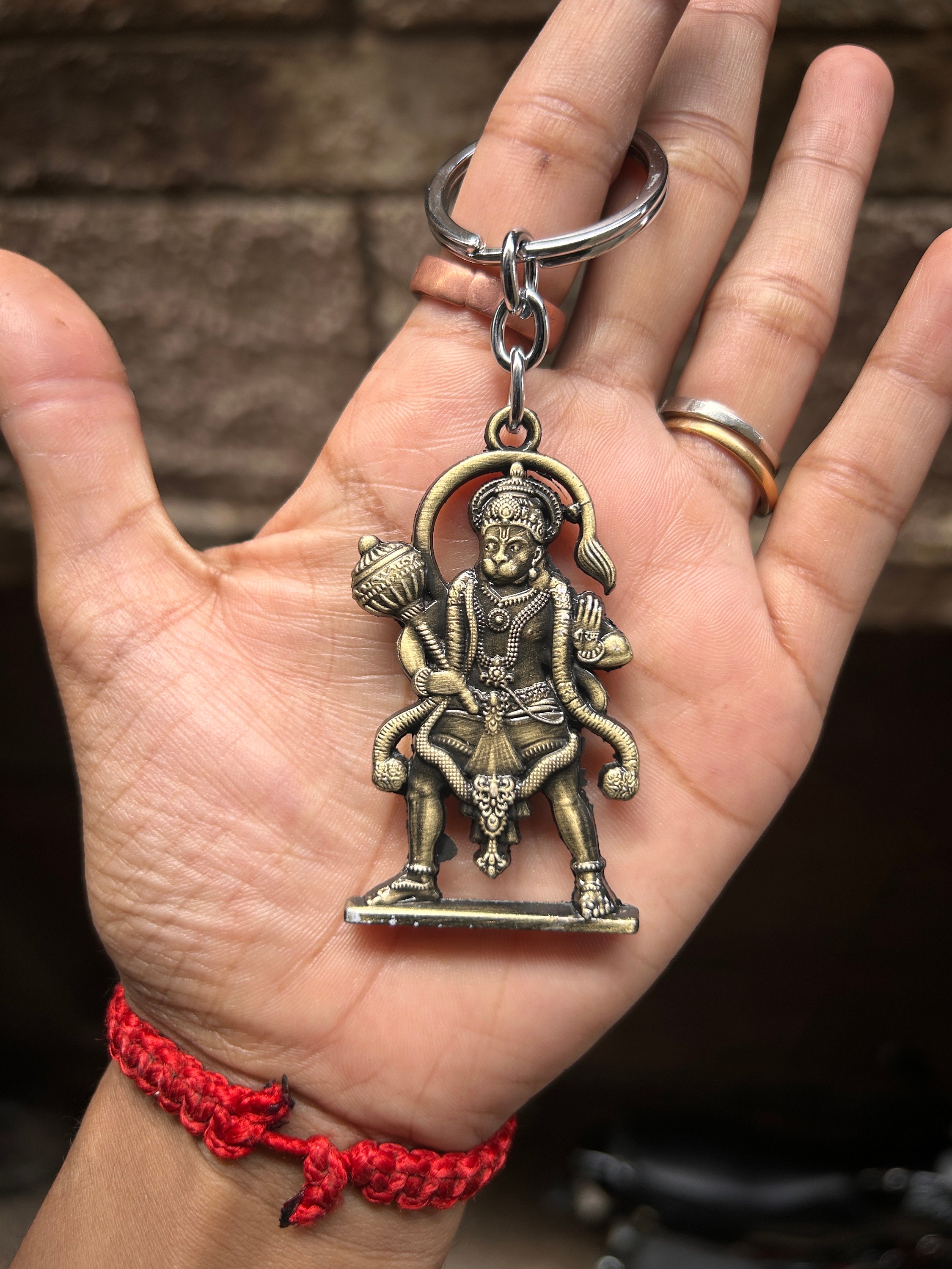 Handmade Hanuman JI Key Ring Handmade Idol Gift, Key Ring for Man ...