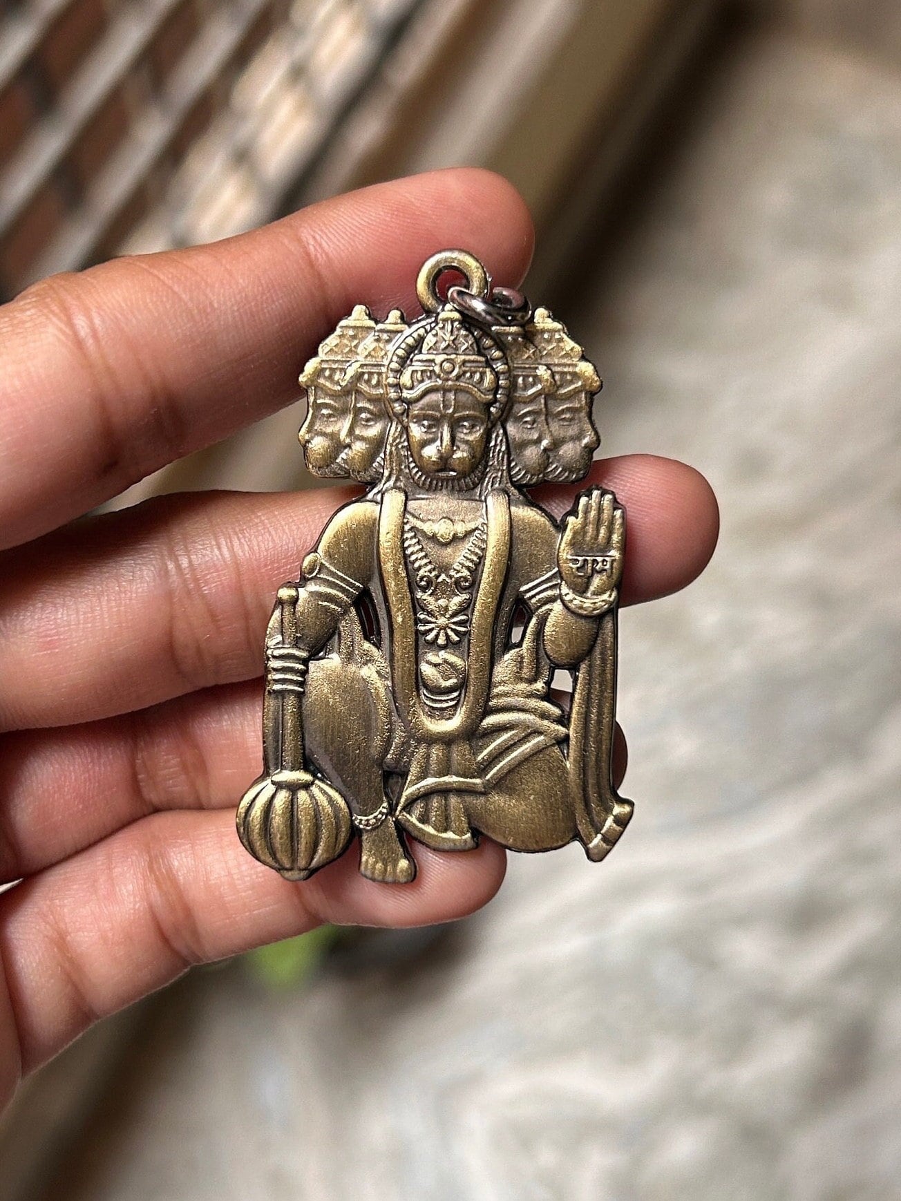 Handmade Hanuman JI Pendant Men Necklace, Handmade Idol Pendant, Men's ...