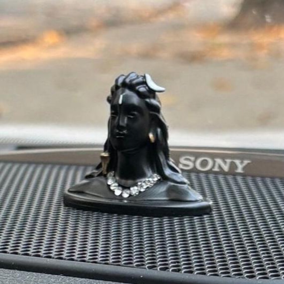 Adiyogi Statue for Car Dashboard Adiyogi With Rudraksha Mala for Car ...