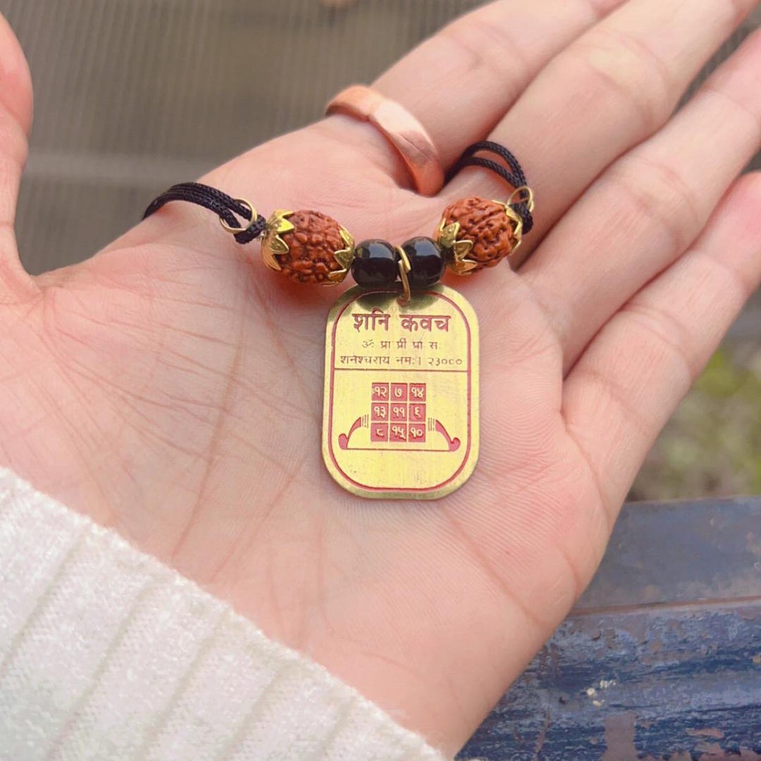 Shani Kavach Amulet for Protection Hindu Kavach for Good Luck Shani Dev ...