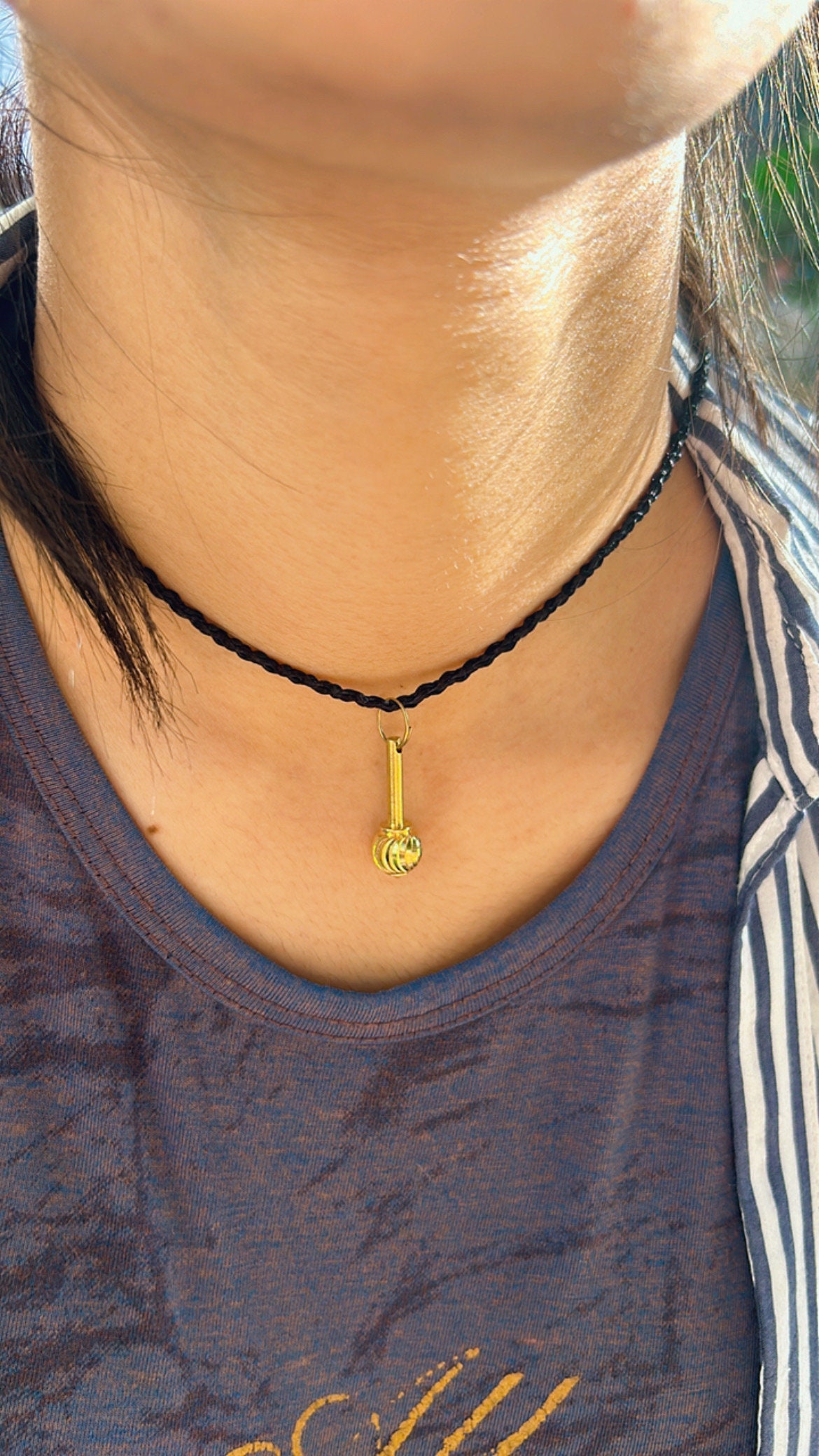 Hanuman JI Gada Pendant Men Necklace, Handmade Idol Pendant, Men's ...