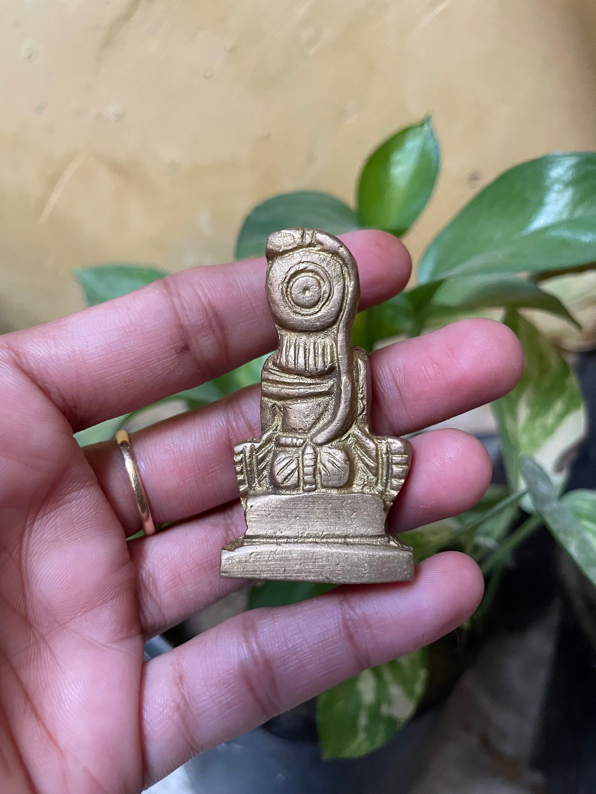 Brass Lord Hanuman Sitting Hanuman Figurine ,blessing Hanumaan Idol ...