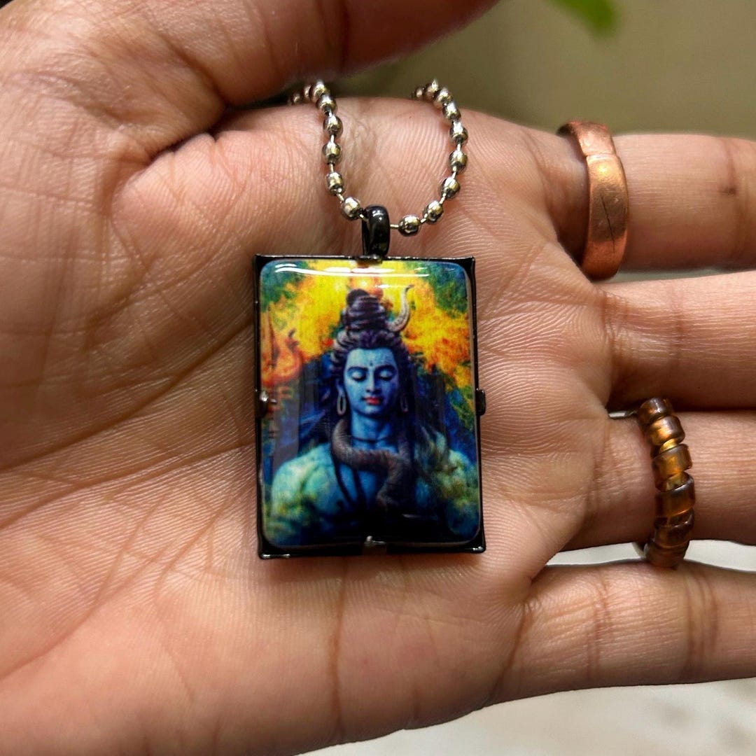 Lord Shiva Pendant Handmade Shiva Pendant Meditating Shiva Pendant ...
