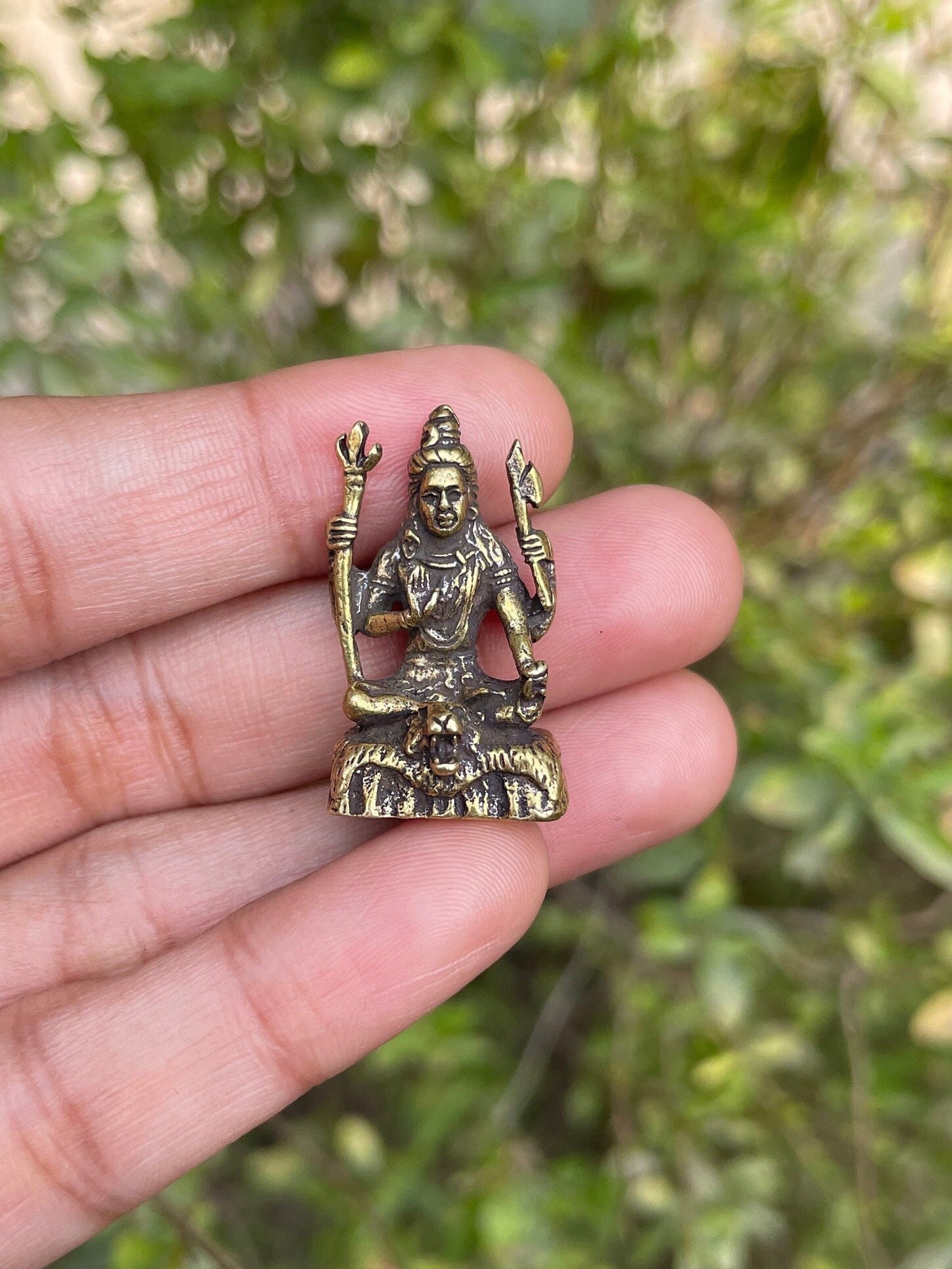 Shiva Statue Lord Shiva With Moon ,lord Shiva Idol for Altar , Trident ...