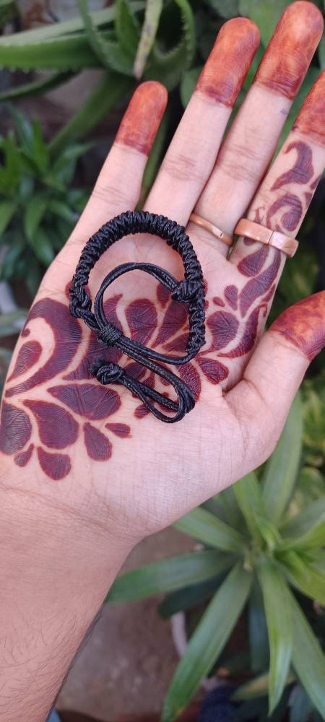 Black Buri Nazar Evil Eye Protection String Cotton Tubular Colourfast ...