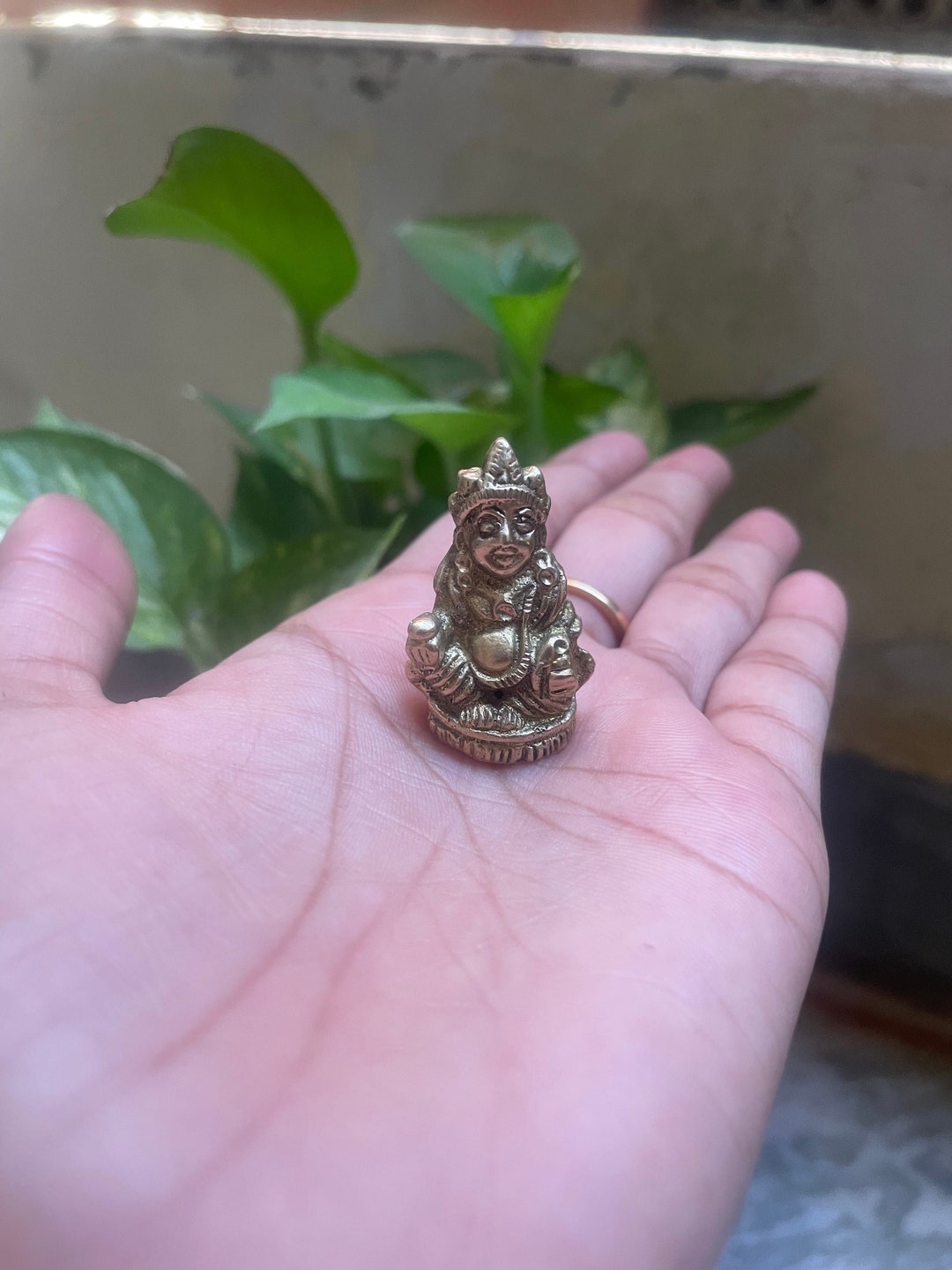 Brass Kuber Statue God of Wealth Kuber Statue Hindu God - Etsy