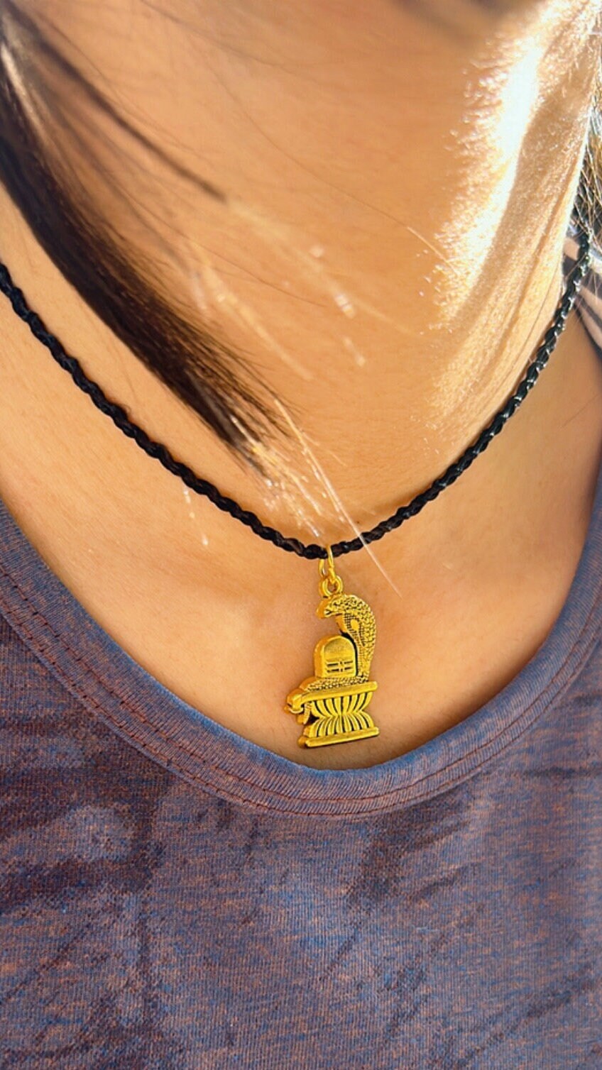 Shiva Necklace / Gold Shiva Trident Pendant / Divine Masculine Tantric ...