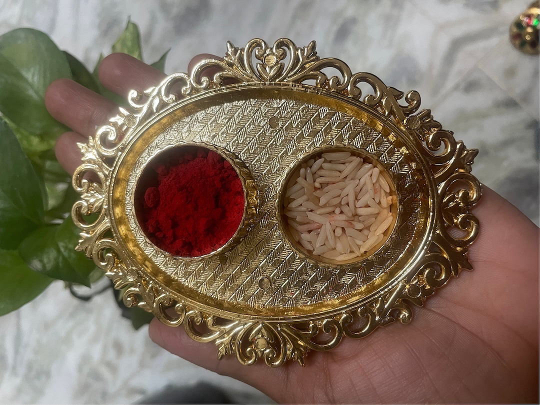 Haldi Kumkum Box Used as Wedding Gift . Pooja Purpose Gift Tikka Pot ...