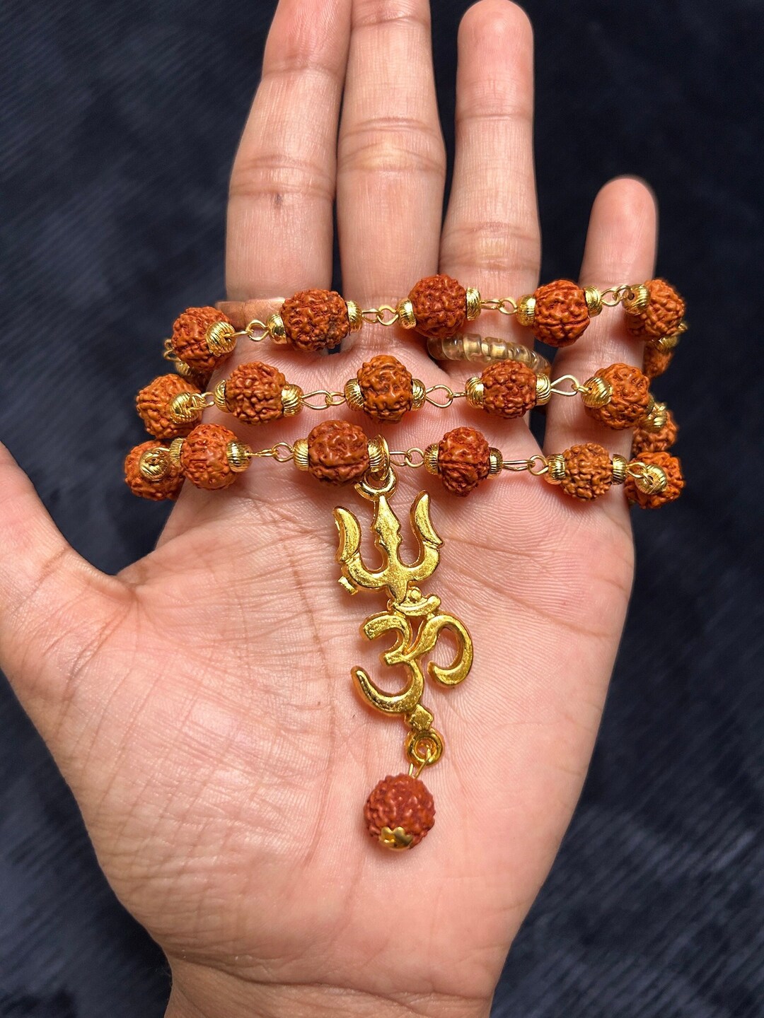 Shiva Necklace / Gold Shiva Trident Pendant / Divine Masculine Tantric ...