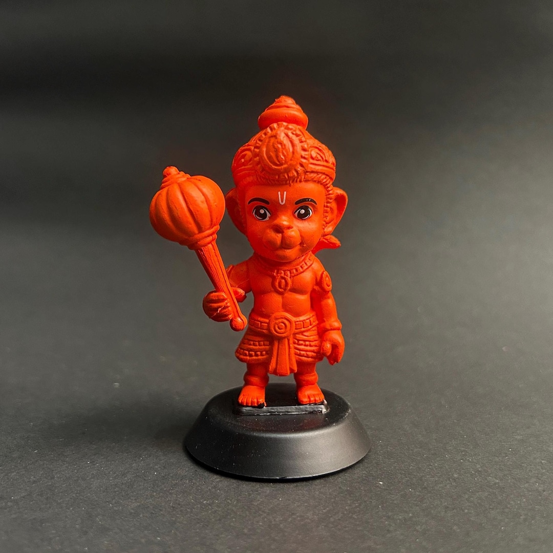 Hanuman Ji Idol Baby Hanuman Ji Orange Bal Hanuman Statue Bajrangbali ...
