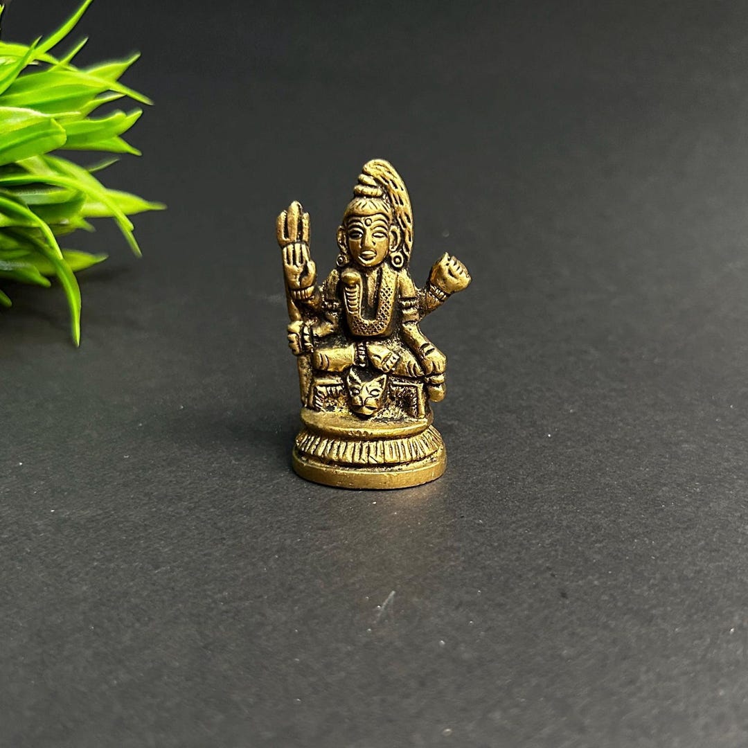 Lord Shiva Statue in Brass Mahadev Idol for Home Temple Shiva Murti for ...