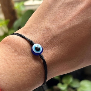 Black Buri Nazar Evil Eye Protection String Cotton Tubular Colourfast ...