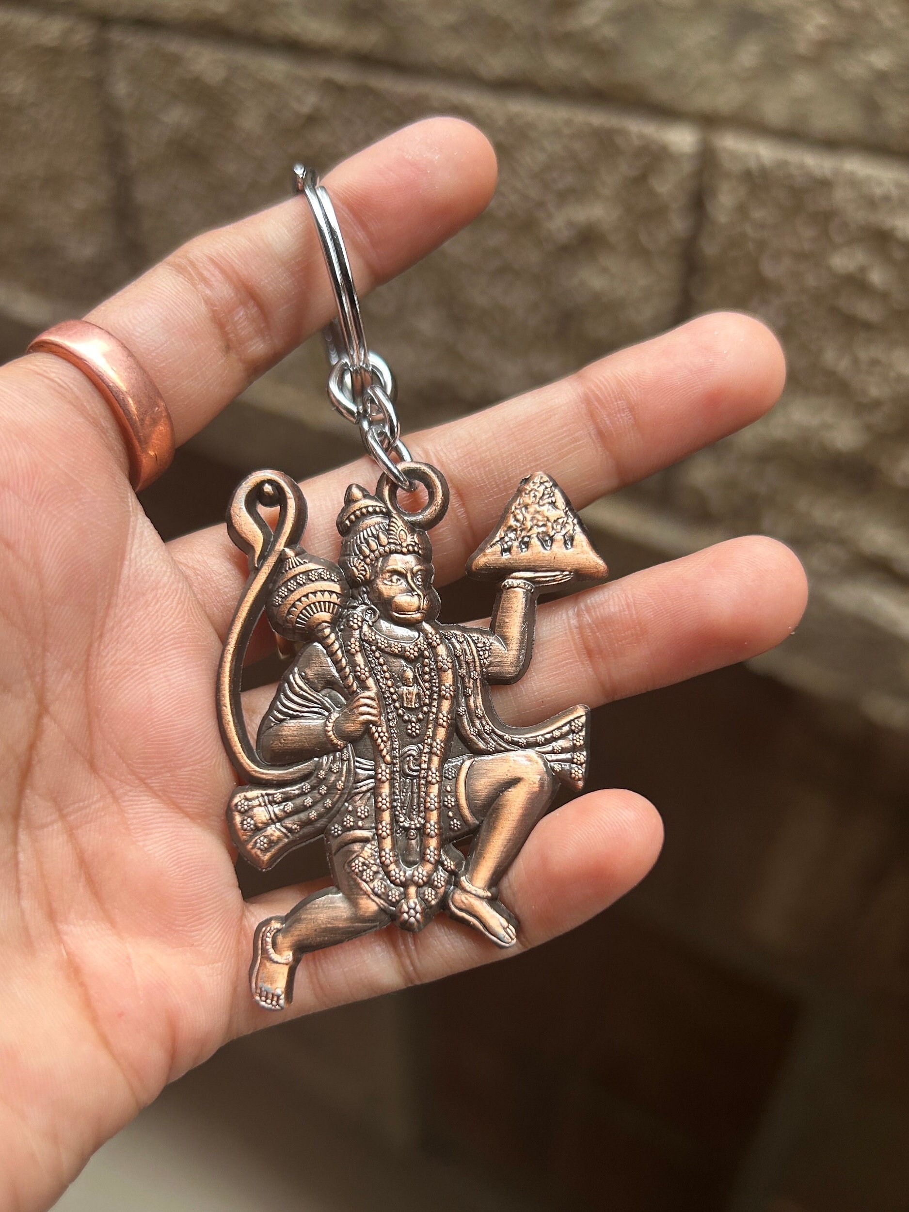 Handmade Hanuman JI Key Ring Handmade Idol Gift, Key Ring for Man ...
