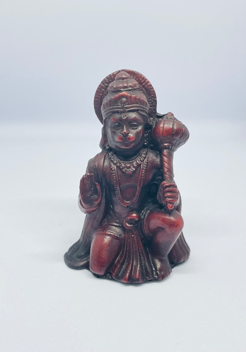 Hanuman Idol Antique Sindur Colour Hanuman Statue Sacred Hindu God Idol ...
