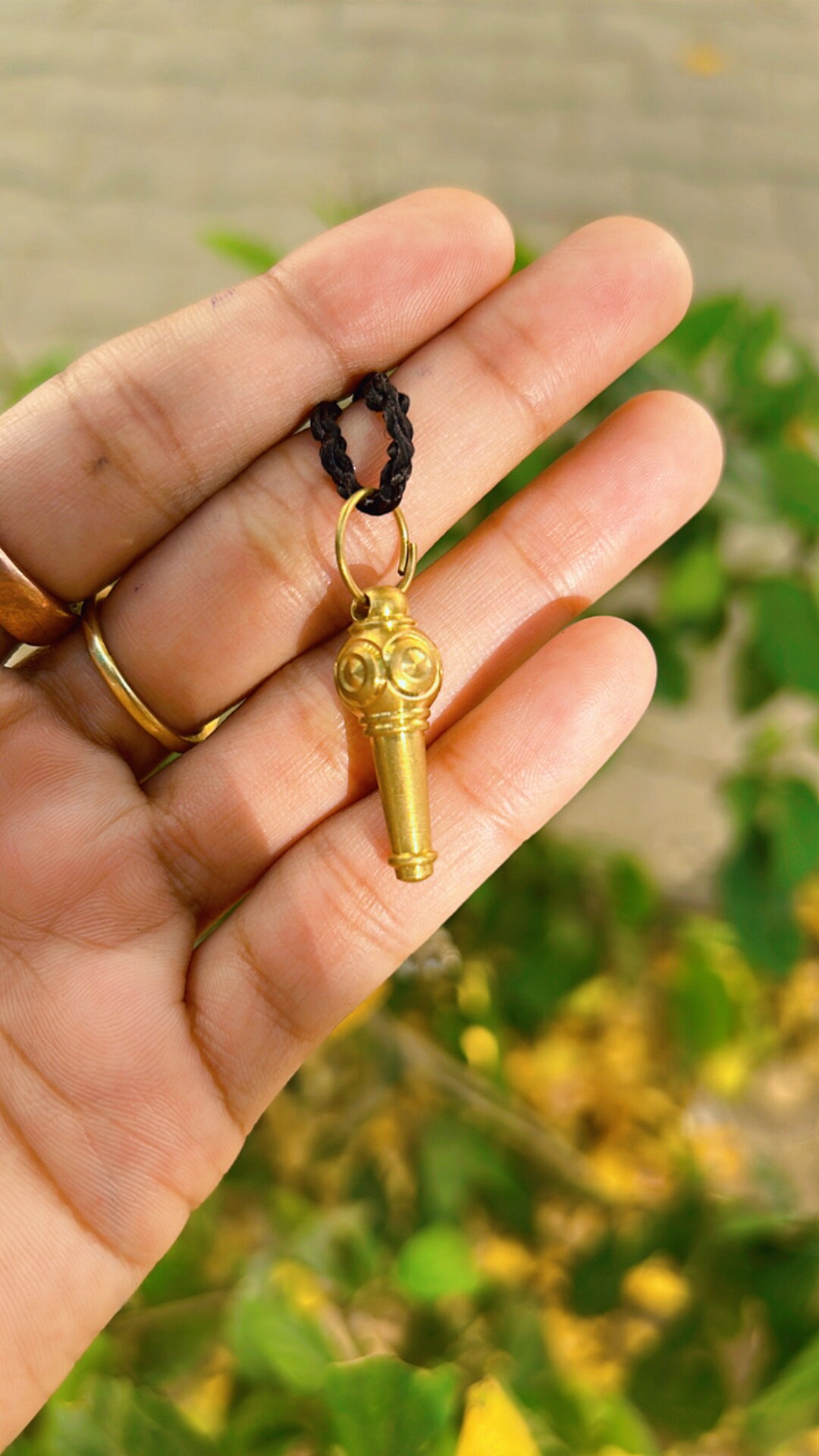 Brass Hanuman Ji Gada Pendant Spiritual Lord Hanuman Mace Necklace for ...