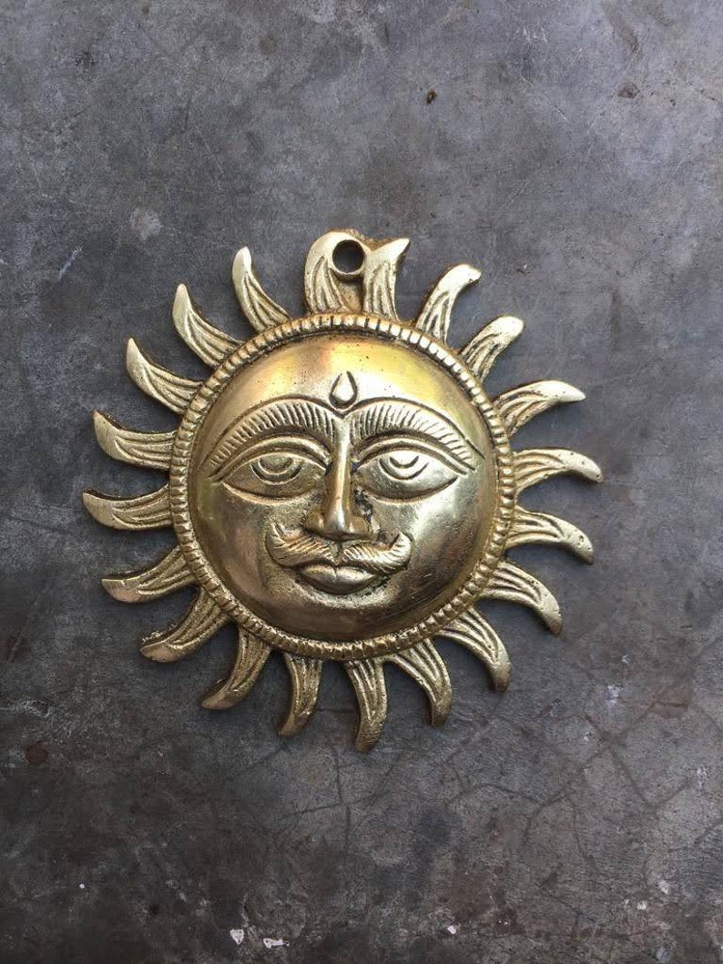 Shubh Sanket Sun for Vastu Brass Sun Figurine Brass Sun Home - Etsy