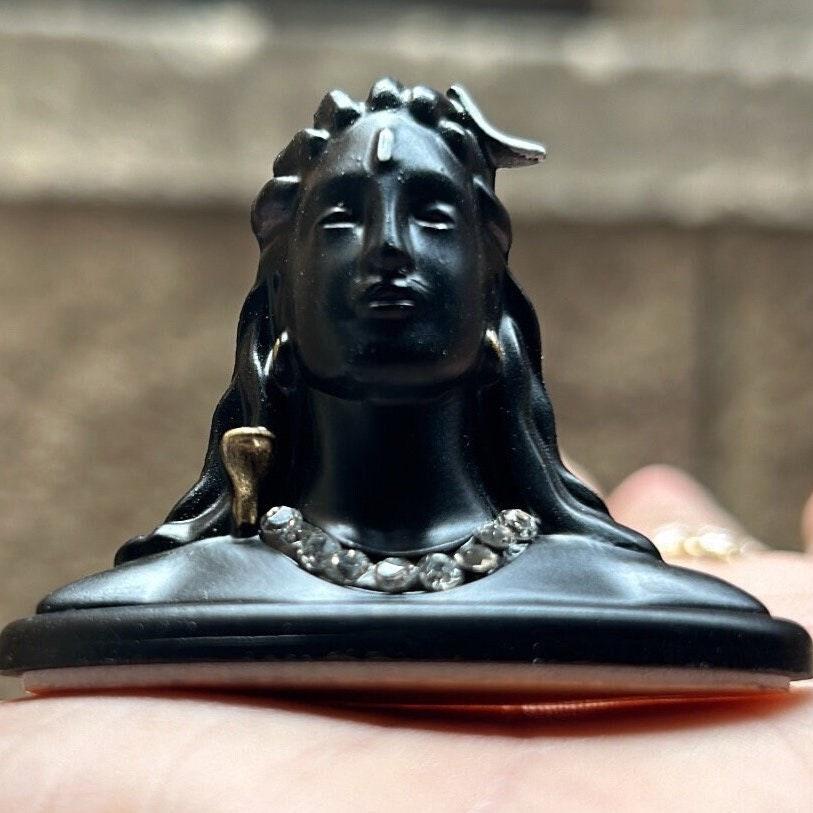 Adiyogi Statue for Car Dashboard Adiyogi With Rudraksha Mala for Car ...