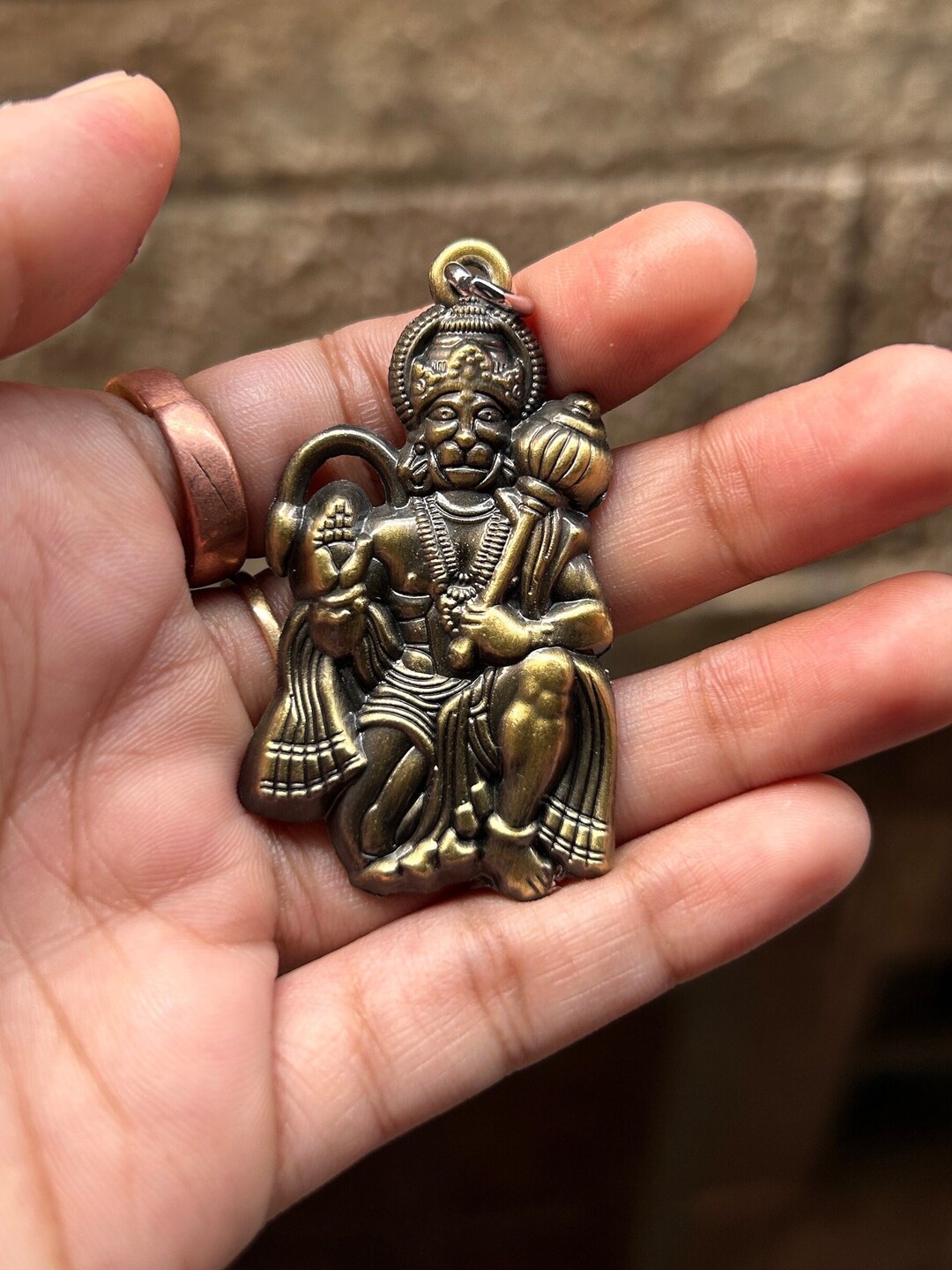 Lord Hanuman JI Pendant Men Necklace, Handmade Idol Pendant, Men's ...