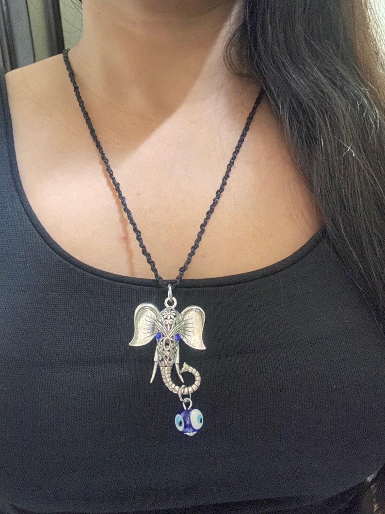 Evil Eye God Ganesha Pendants Antique Silver Tone Ganesh Hindu God ...