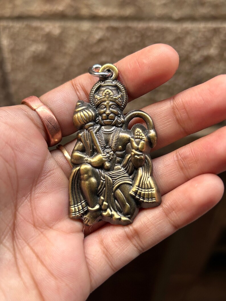Lord Hanuman JI Pendant Men Necklace, Handmade Idol Pendant, Men's ...