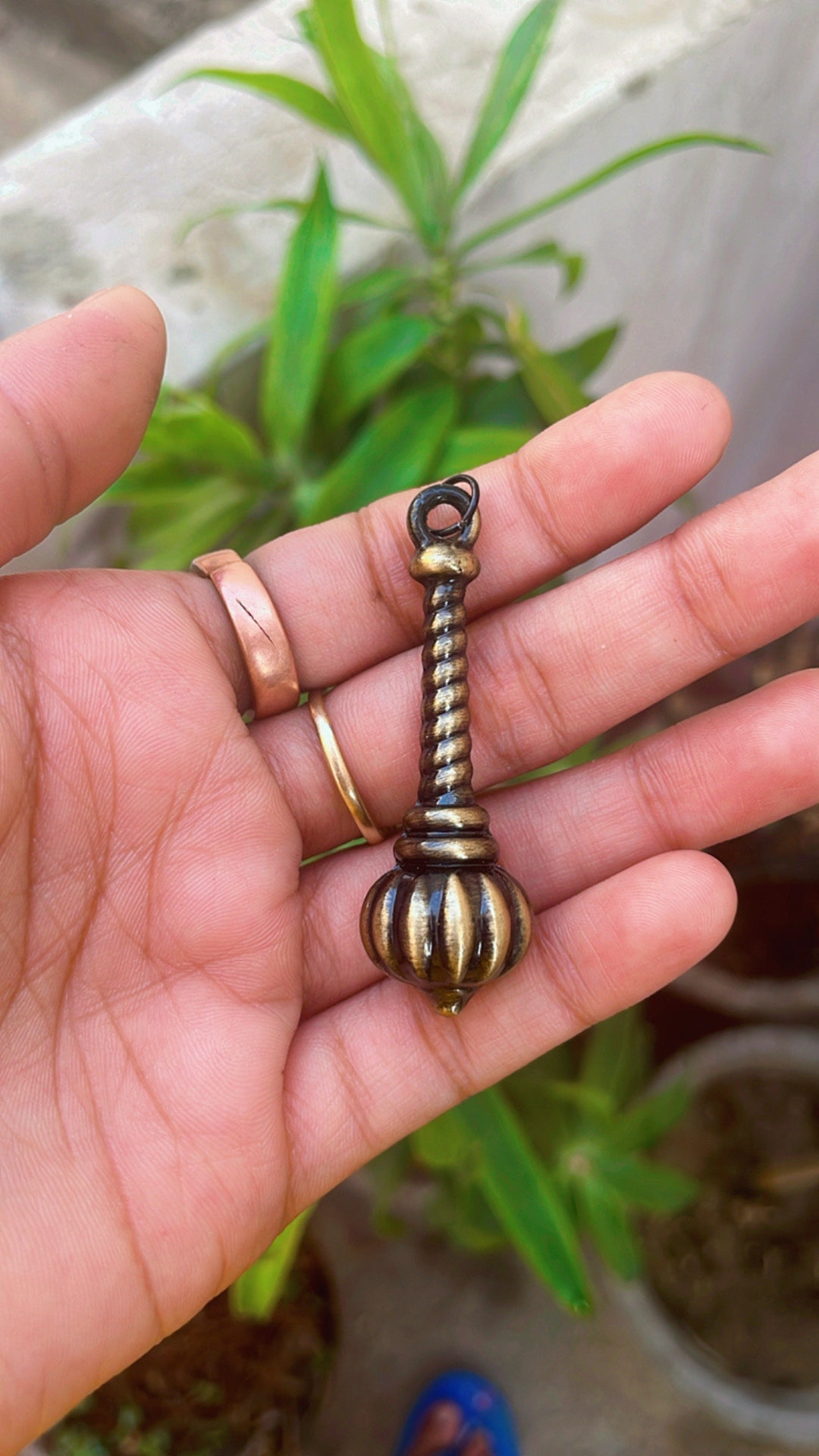 Hanuman JI Gada Pendant Men Necklace, Handmade Idol Pendant, Men's ...