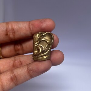 Antique Mini Ganesha Brass Small Ganesh Pocket Ganesha Car Deshboard ...