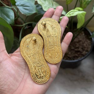 Shri Ram Charan Paduka: Lord Rama Sandals, Hindu Home Decor - Etsy