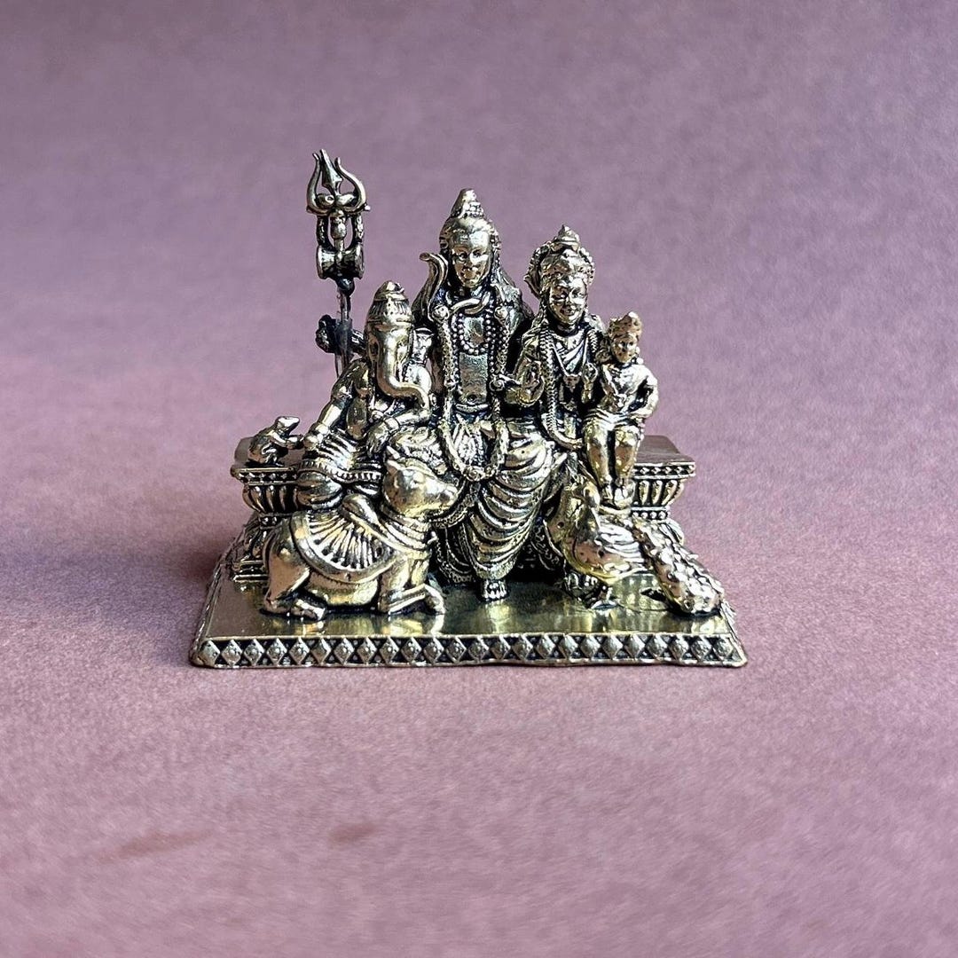 Shiv Pariwar Idol Lord Shiva Family Statue Brass Shiv Parivar Murti ...