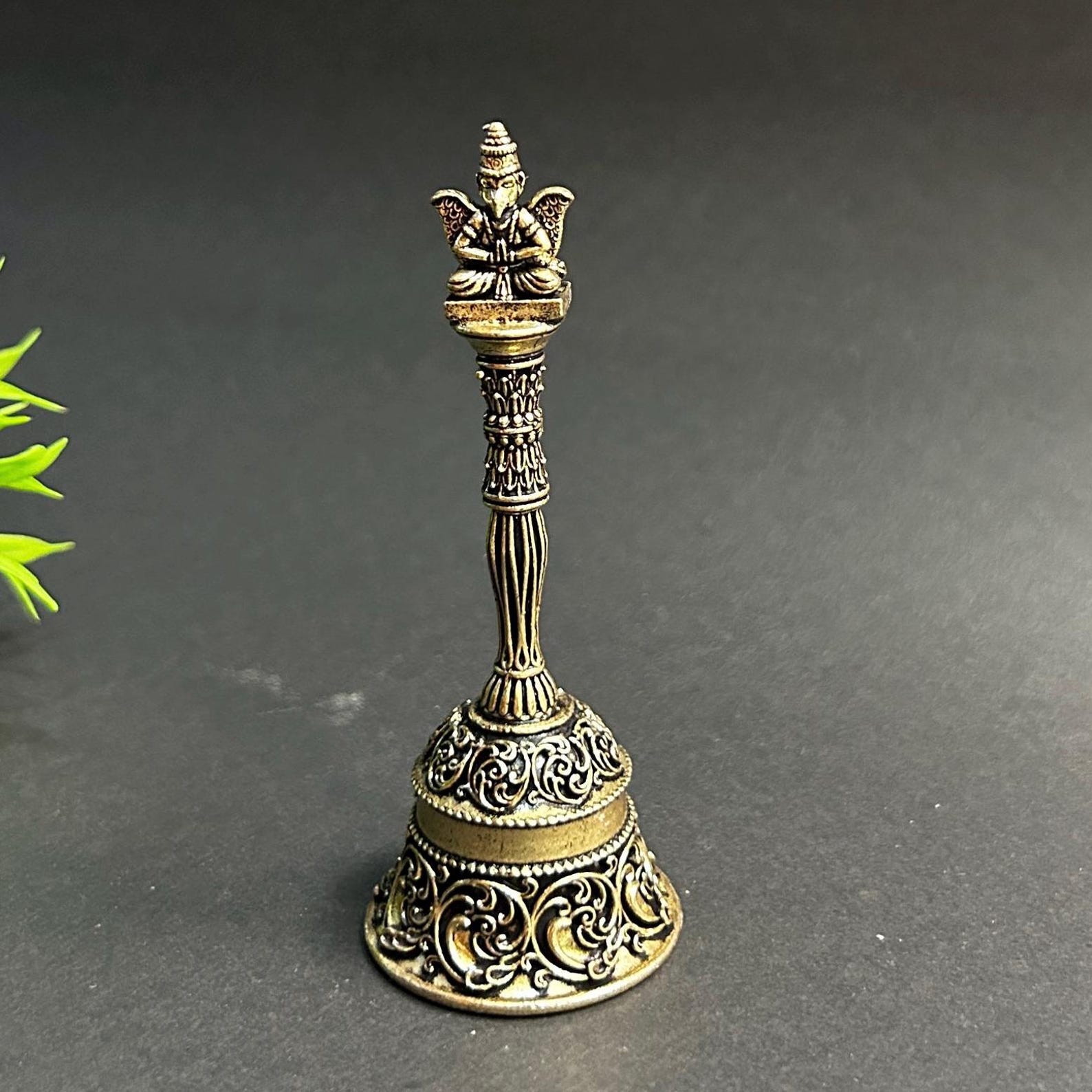 Brass Pooja Bell for Temple, Indian Puja Ghanti, Aarti Prayer Bell - Etsy