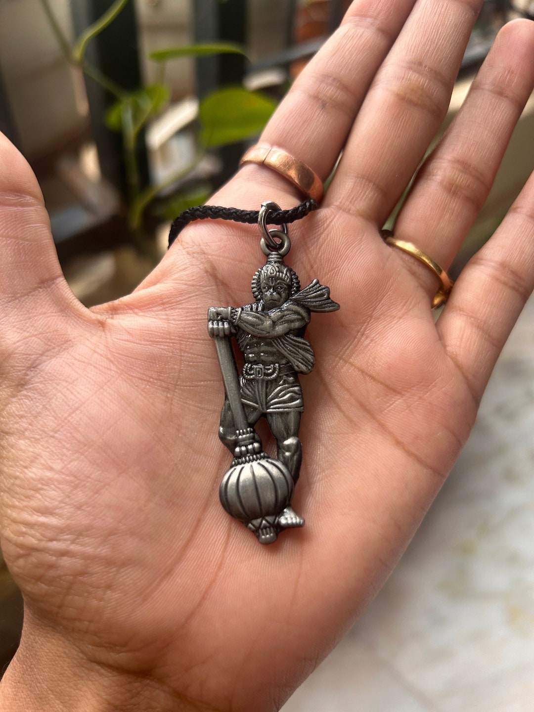 Bahubali Hanumanji Pendant Hindu Jewelry Amulet Lord Hanuman Spiritual ...