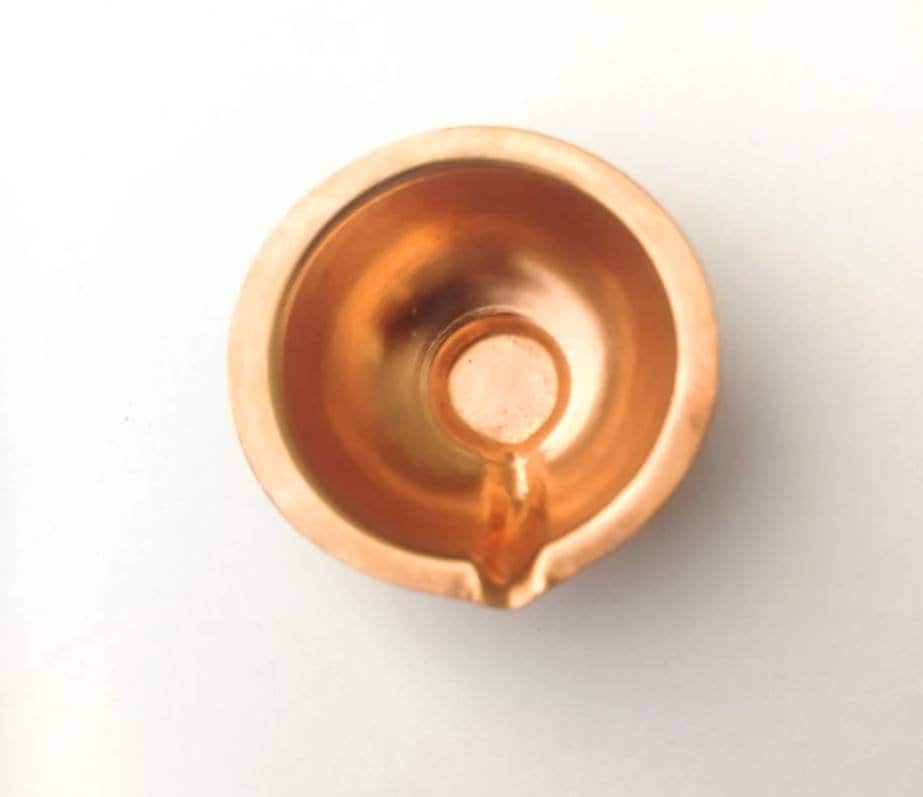 Copper Pooja Diya Kuber Diya Pooja Deepak. Pack of Two. - Etsy