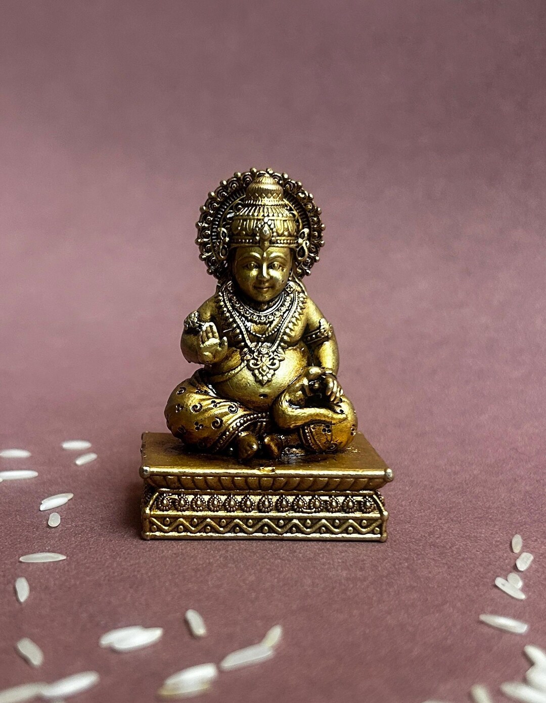 Kuber Statue God of Wealth Kuber Statue Hindu God of Wealth Handcrafted ...