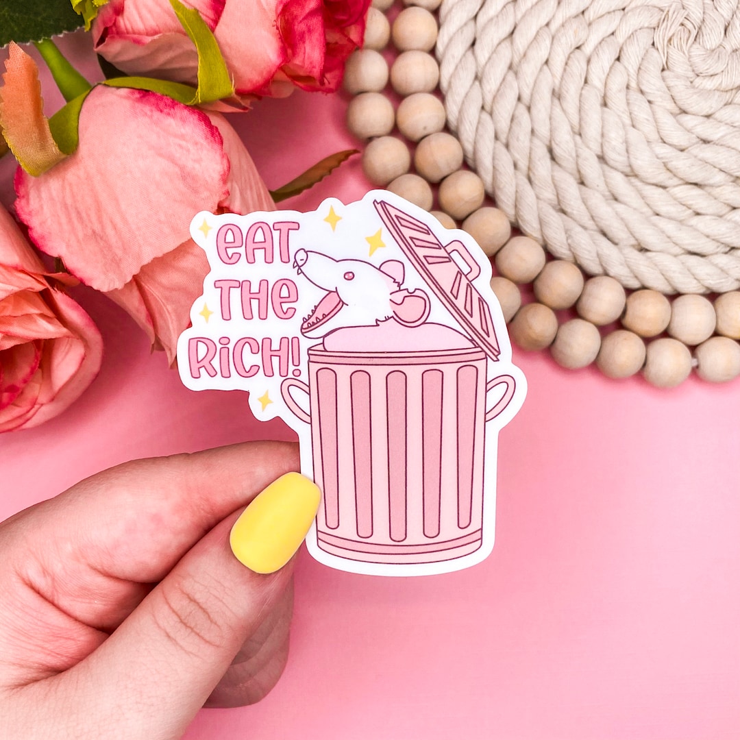 Eat the Rich Sticker, Political Sticker, Anti-establishment Stickers ...