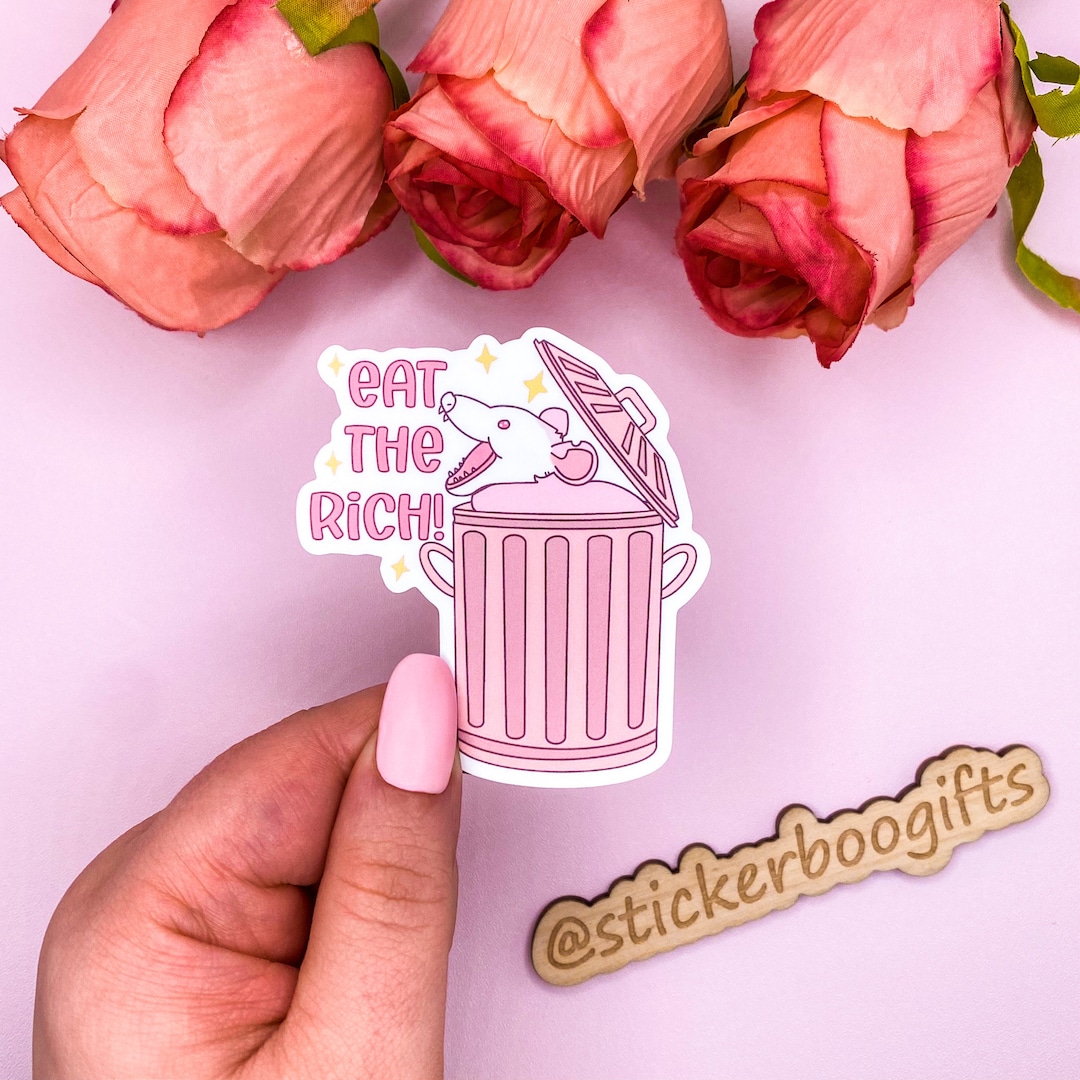 Eat the Rich Sticker, Political Sticker, Anti-establishment Stickers ...