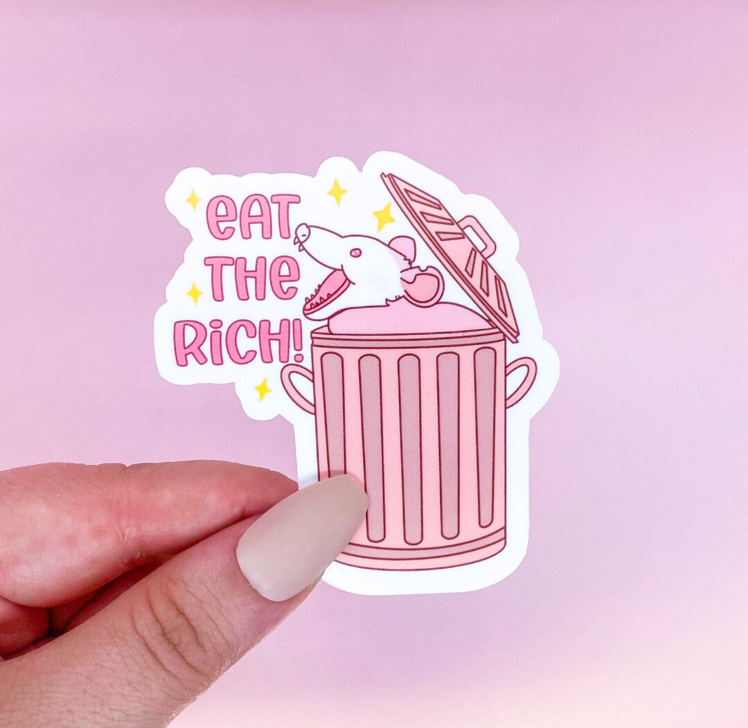 Eat the Rich Sticker Political Sticker Anti-establishment - Etsy