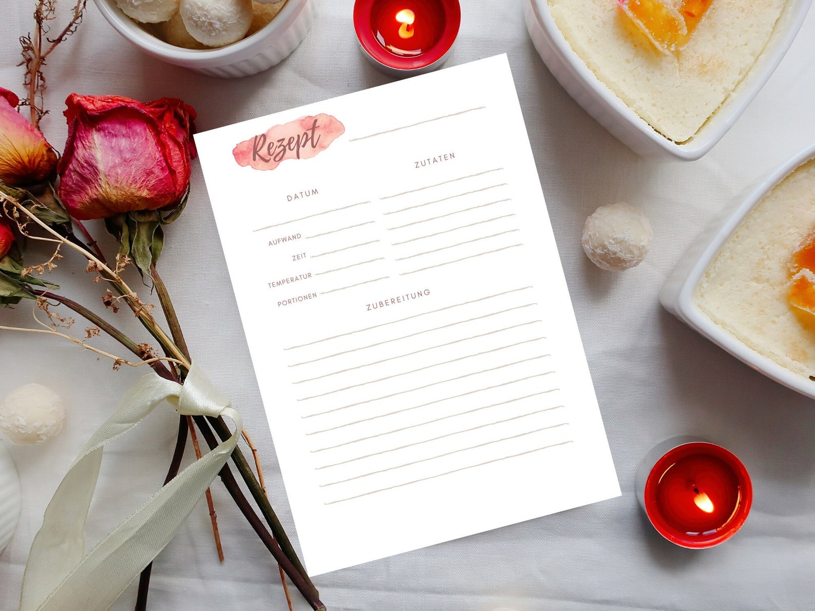 Recipe Template for Printing and Labeling | Template for Recipes PDF A4 ...