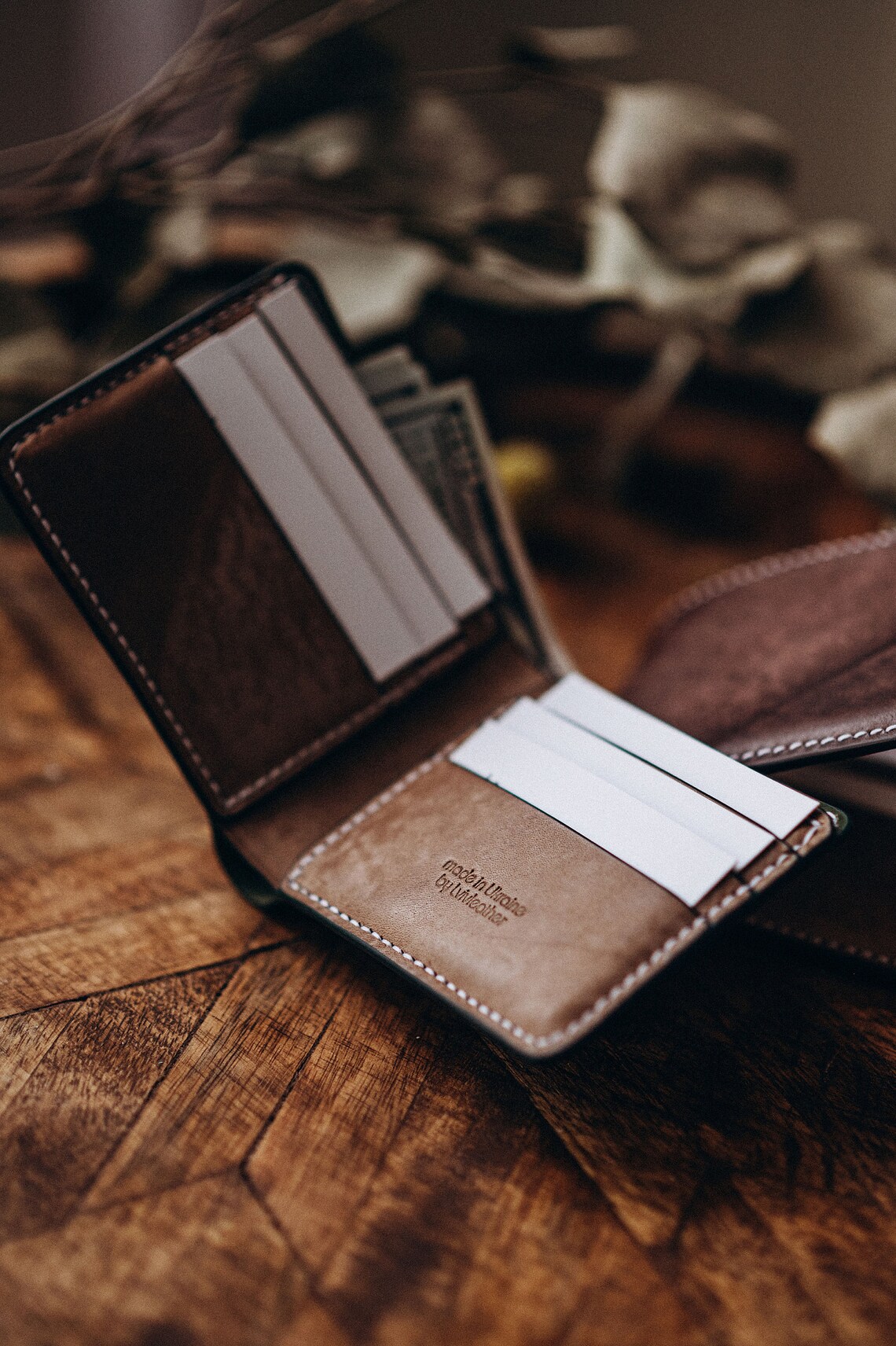 Handmade Leather Bifold Wallet Men's Personalized Wallet - Etsy