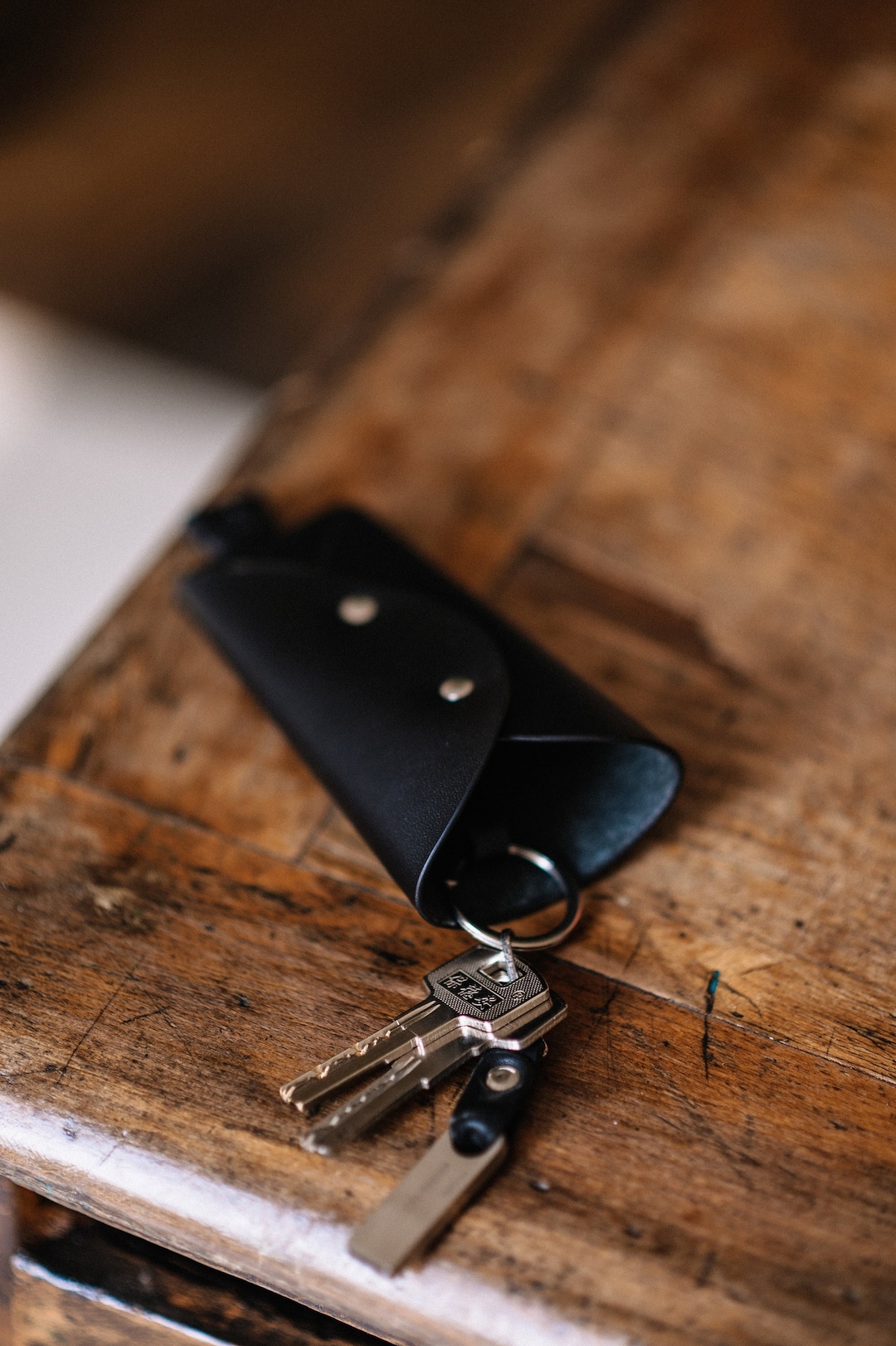 Personalized Leather Key Holder/organiser, Leather Key Sleeve, Key Case ...