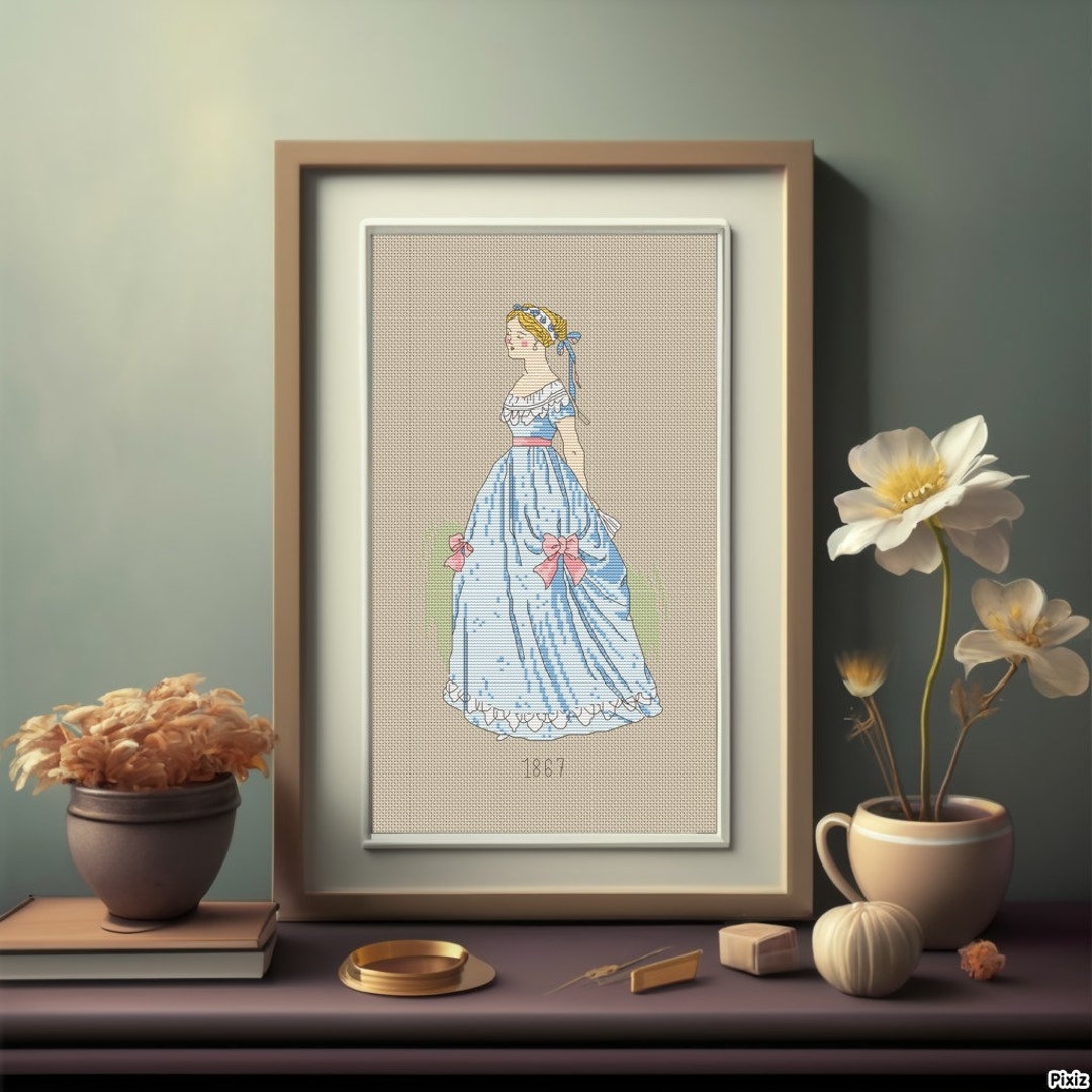 PDF Lady 1867 Cross Stitch Chart Instant Download - Etsy