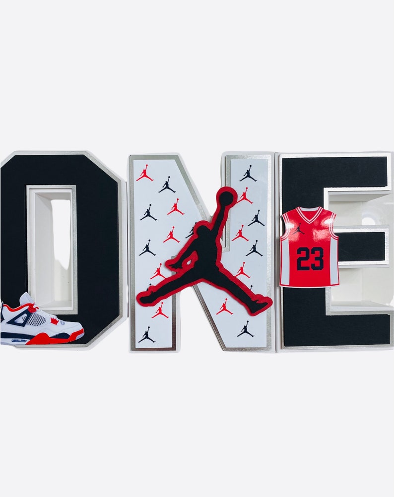 Jordan 3D Letters-jordan-sneaker Head-jordan Party-jordan - Etsy