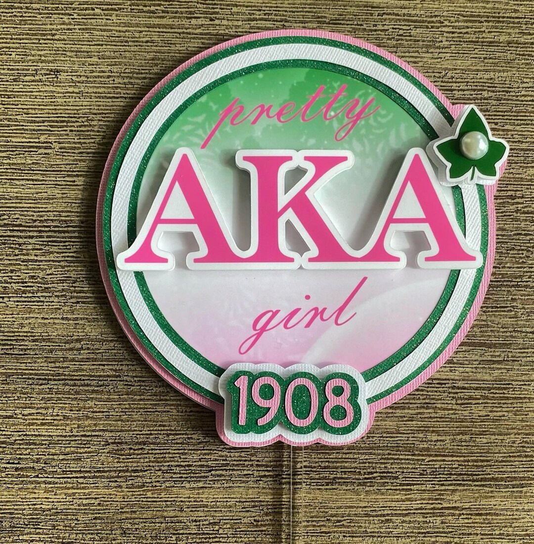 AKA Cake Topper-aka Cupcake Topper-aka Paraphernalia-aka Sorority-aka ...