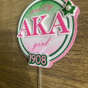 AKA Cake Topper-aka Cupcake Topper-aka Paraphernalia-aka Sorority-aka ...