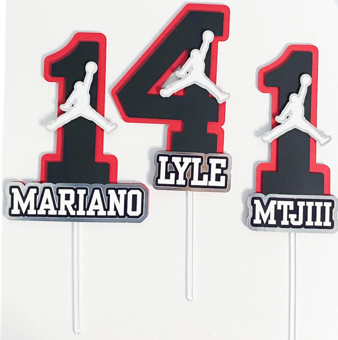 Jumpman Cake Topper-jumpman Cupcake Topper-jjumpman-sneakerhead-jumpman ...