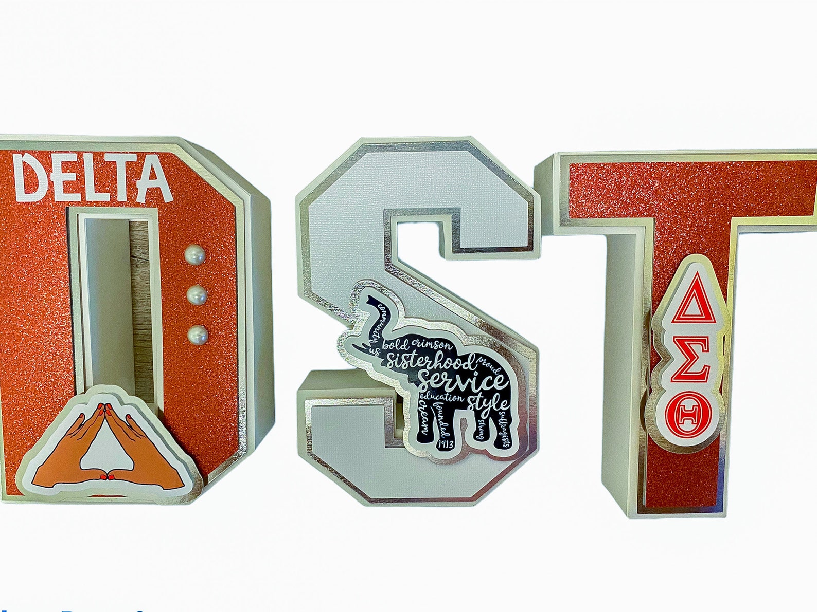 Delta Sigma Theta 3D Letters | Etsy