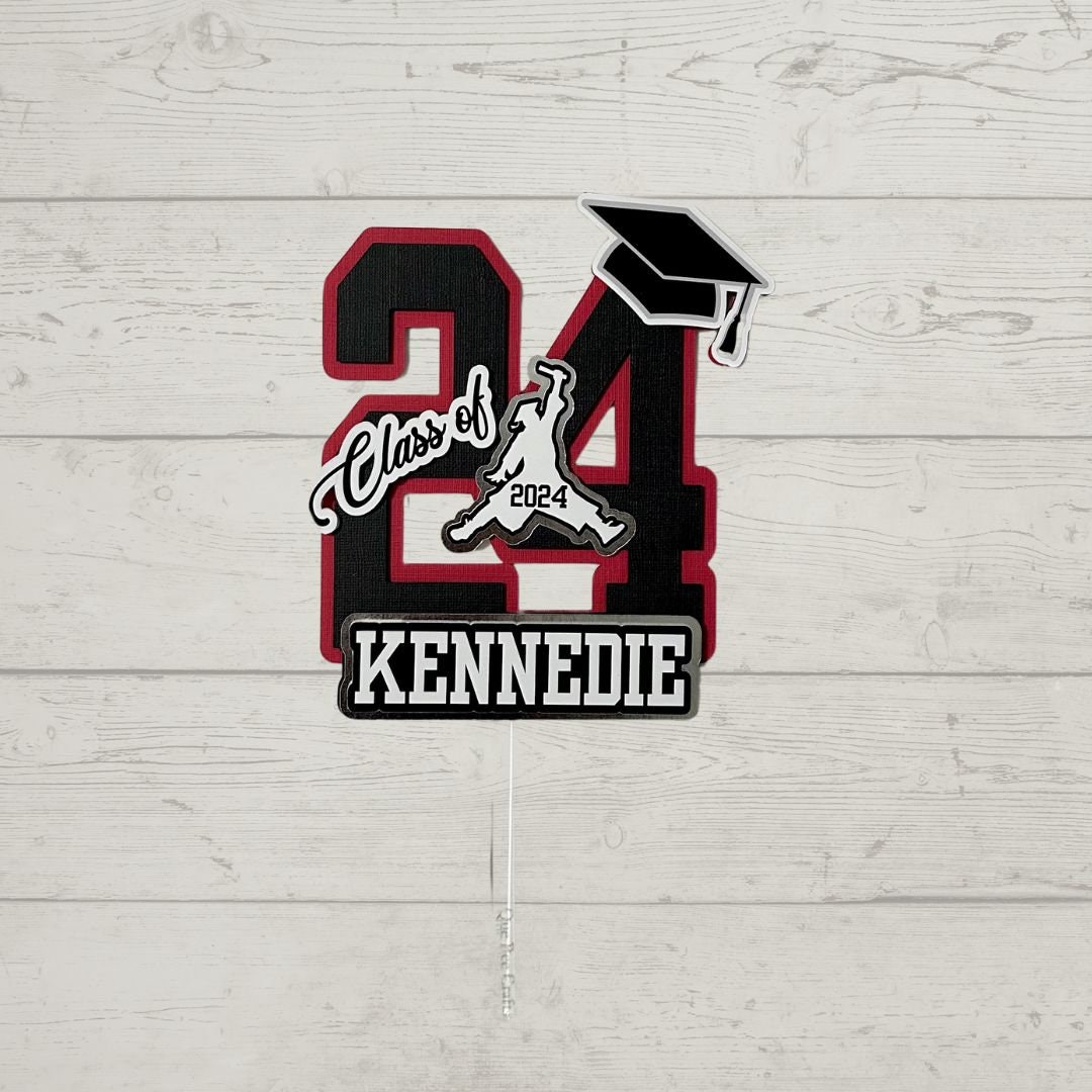 Graduation Cake Topper-jumpman Graduation Topper-jordan Senior-jordan ...
