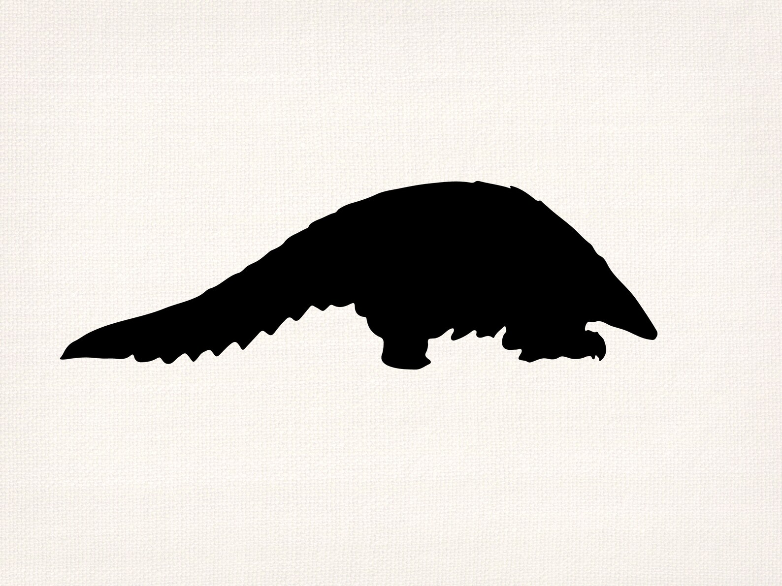 Pangolin Silhouette SVG Vector Clipart Pangolin Shape Cut Files Animal ...